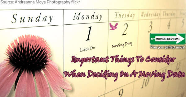 Important Things To Consider When Deciding On A Moving Date